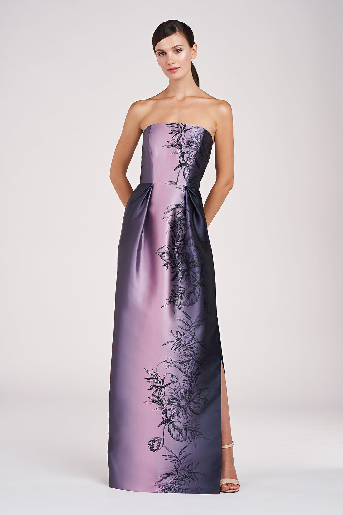 Marisol Strapless Column Gown – Kay Unger