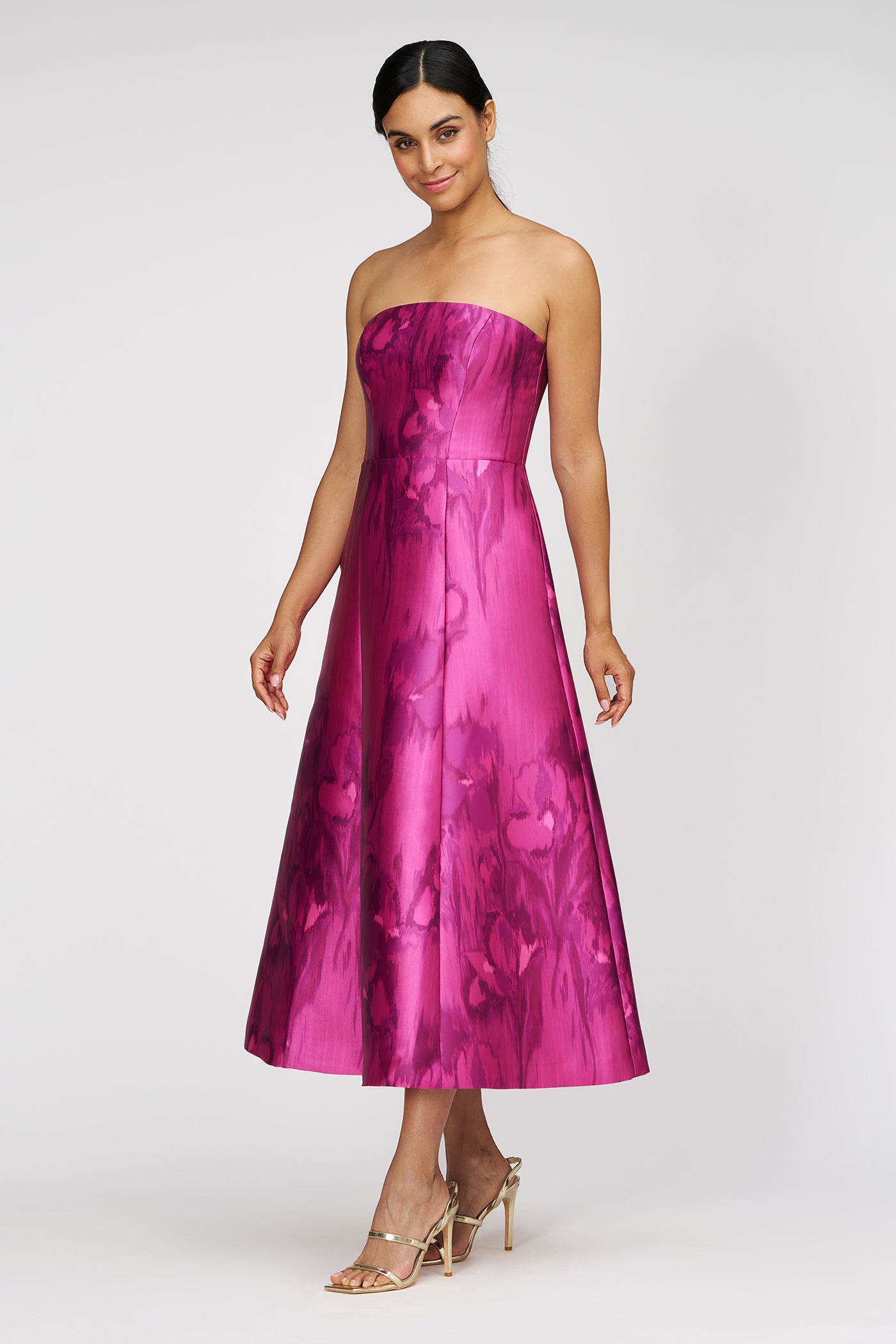 Natalie Tea Length Dress – Kay Unger