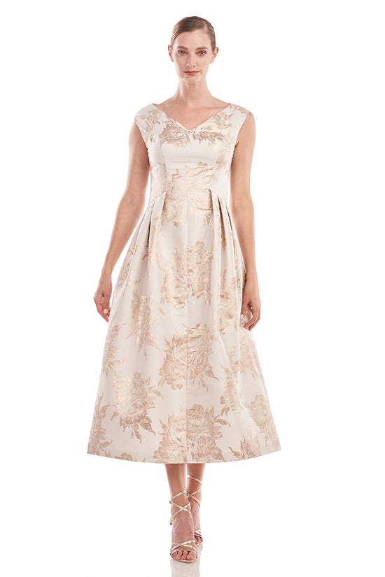 Tula Tea Length Dress – Kay Unger