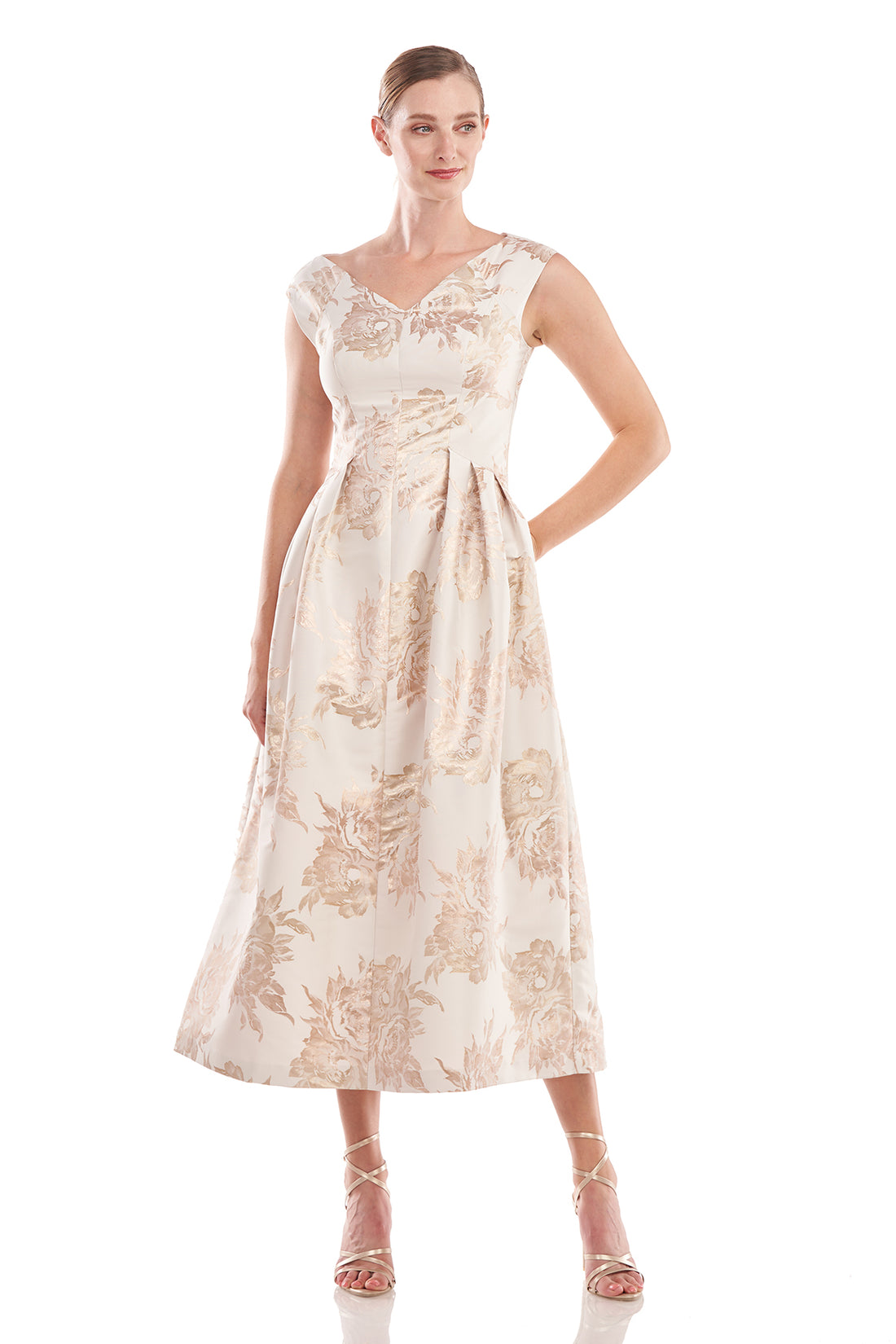 Tula Tea Length Dress – Kay Unger